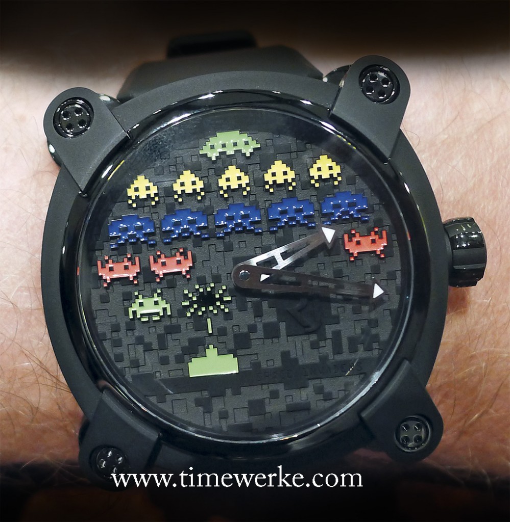 On the wrist of Manuel Emch: his 46mm RJ-Romain Jerome Space Invaders ...