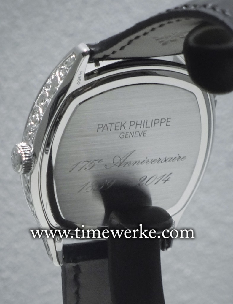 On the rear is the engraved inscription: “Patek Philippe Geneve 175e ...